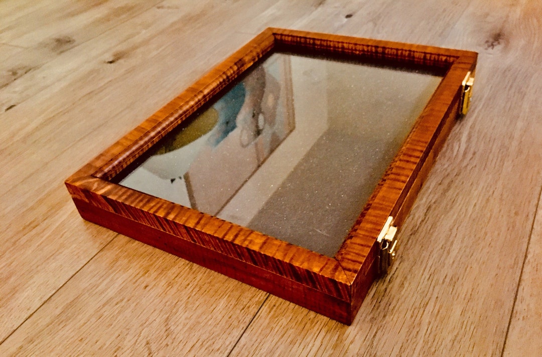Curly Maple Artifact Display Case 12"x16"x2" (outside Dimension) - Etsy