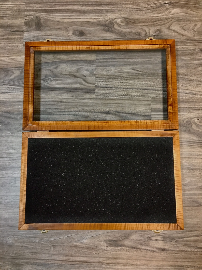 Curly Maple Display Case 12 X 20 X 2 1/2 - Etsy