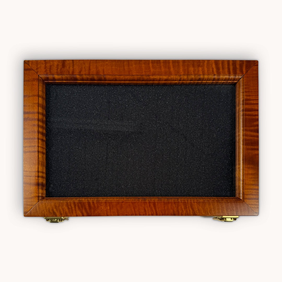 Curly Maple Display Case 10" X 15" X 2 1/2 (O.D.) - Etsy