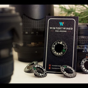 DSLR Nikon Camera Mode Setting Dial Hard Enamel Pin Black Limited ...