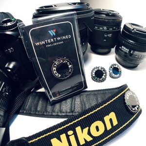 DSLR Nikon Camera Mode Setting Dial Hard Enamel Pin Black Limited ...