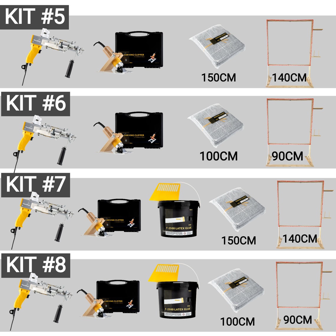 Tufting Starter Kit Tufting Gun, Primary Tufting Cloth and Tuft Frame ...