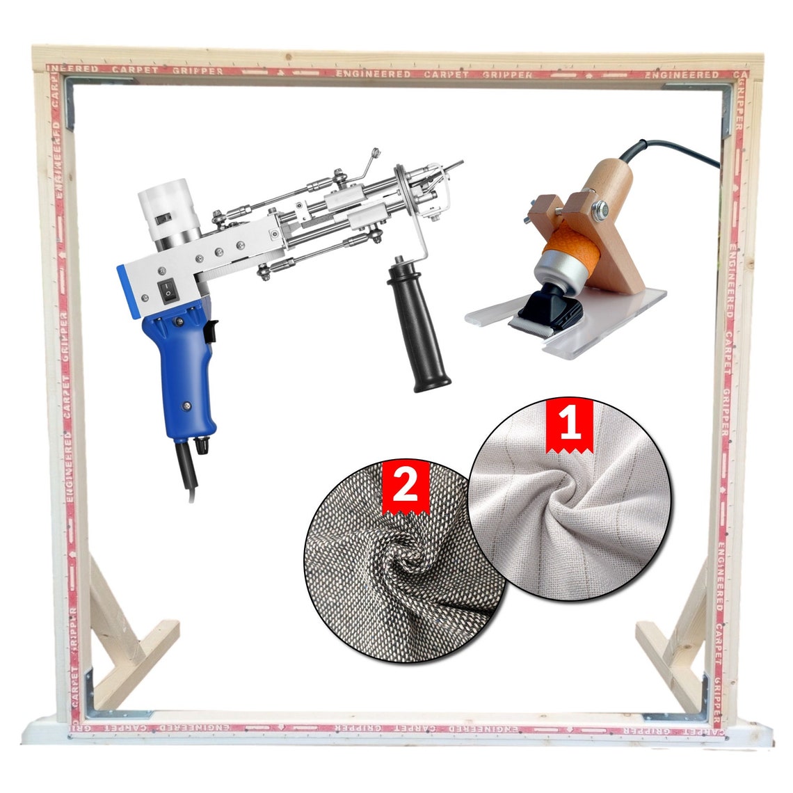 Tufting Starter Kit Tufting Gun Primary Tufting Cloth and - Etsy