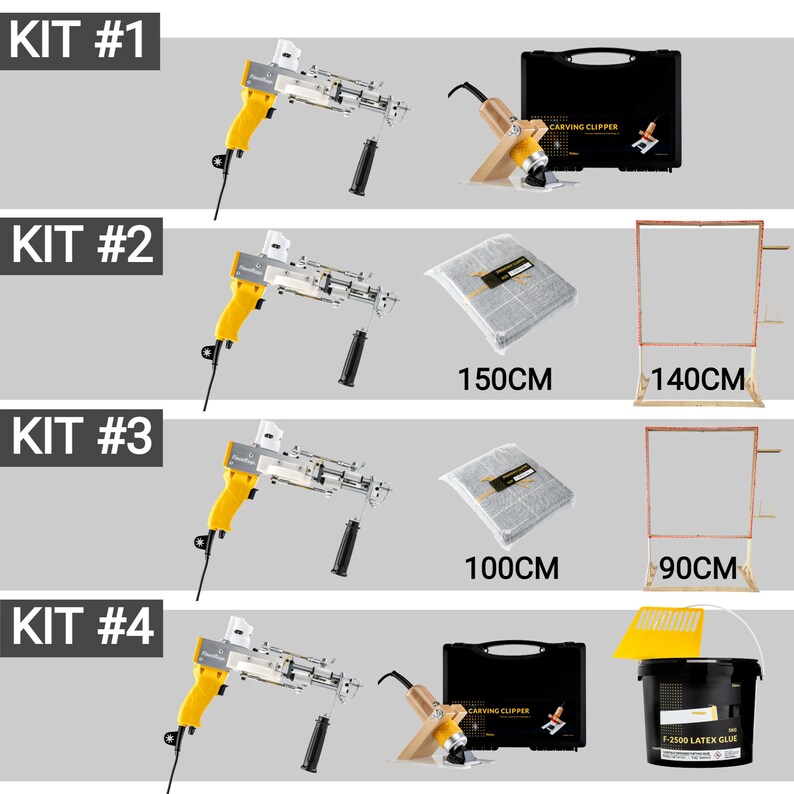 Tufting Starter Kit Tufting Gun, Primary Tufting Cloth and Tuft Frame ...