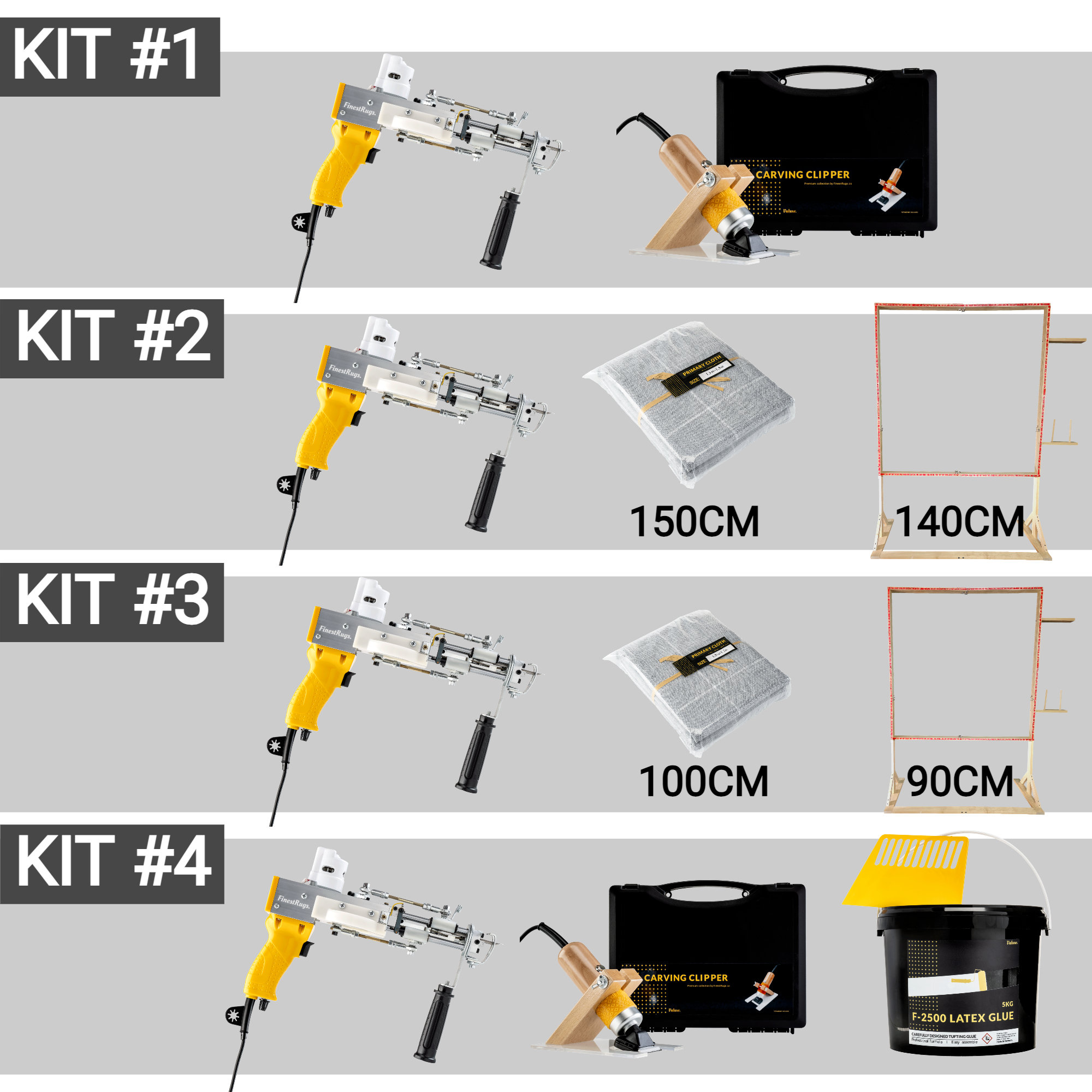 Tufting Starter Kit Tufting Gun, Primary Tufting Cloth and Tuft Frame ...