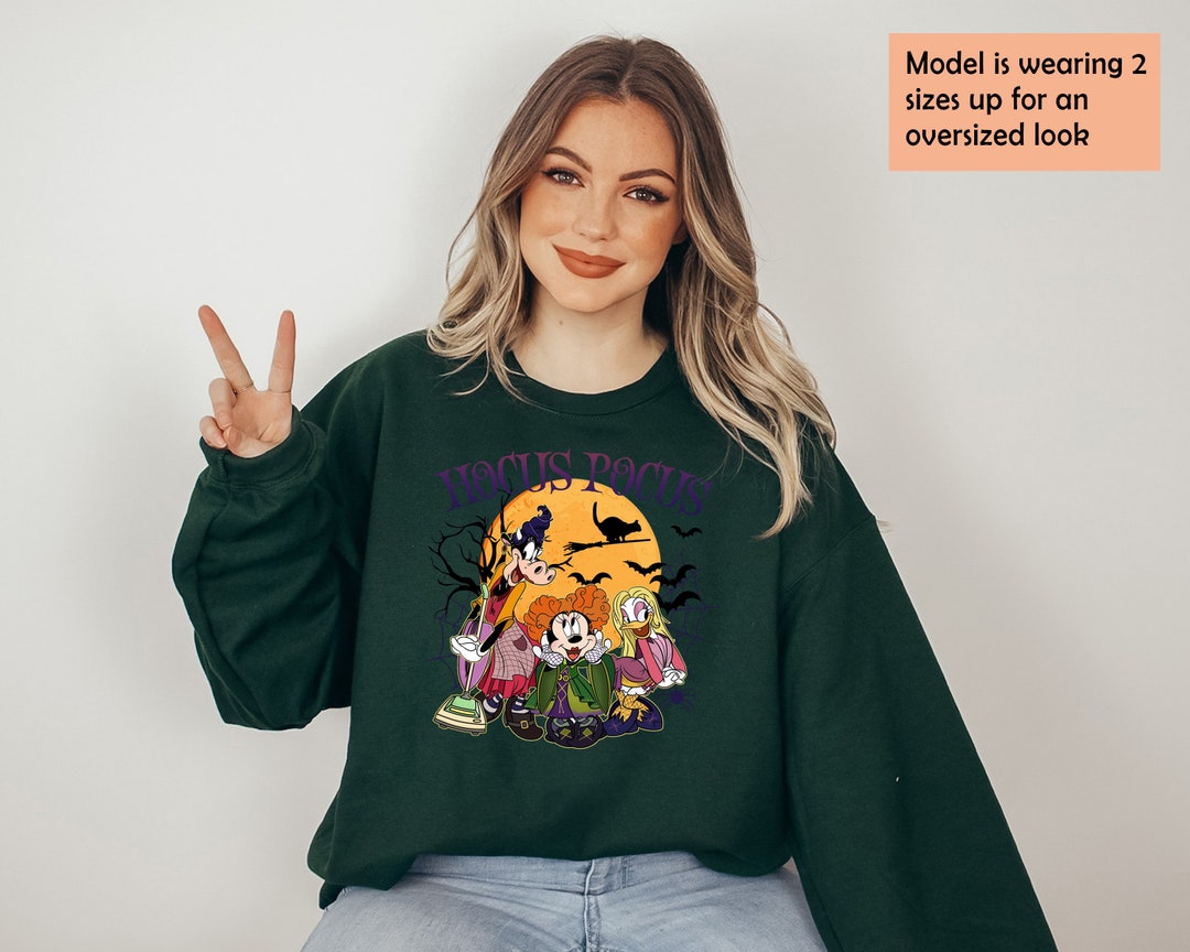 Minnie Hocus Pocus Fall Autumn Halloween Oversized Sweatshirt - Etsy UK