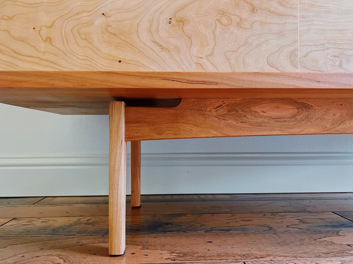 Vinyl Record Storage Mid-century Modern Record Player Table - Etsy