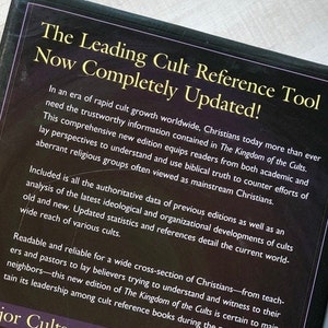 In Nearly New Condition "the Kingdom of the Cults" by Walter Martin ...