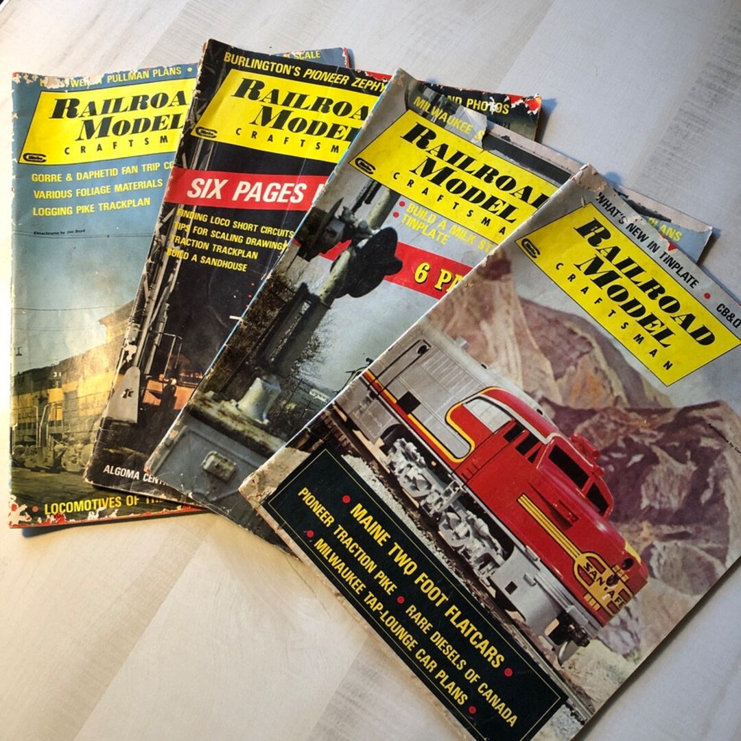 Railroad Model Magazines From 1971 "railroad Model Craftsman Magazines ...