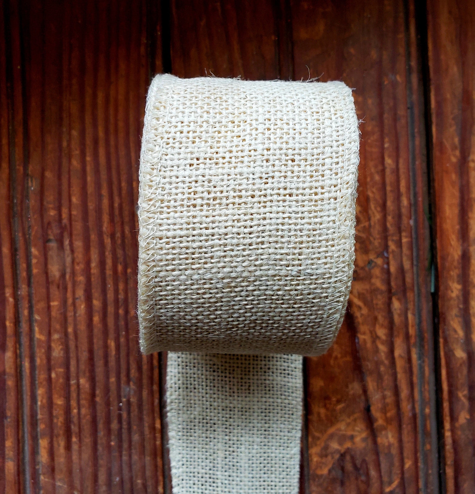 Ivory/fine Jute/burlap Ribbon/made in Bangladesh/2.5 Inches | Etsy
