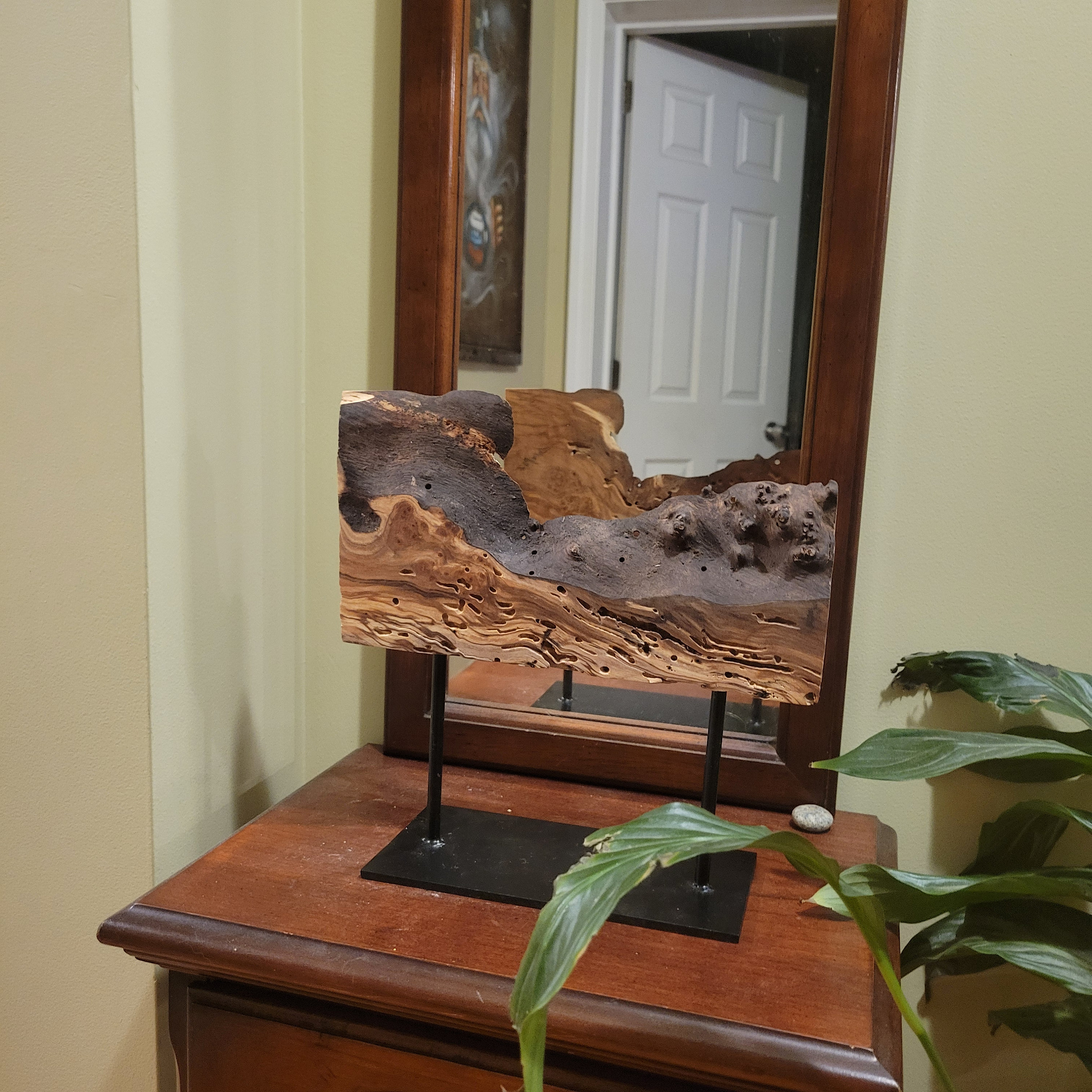 Live Edge Wormy & Burly Apple Wood Slab Sculpture - Etsy
