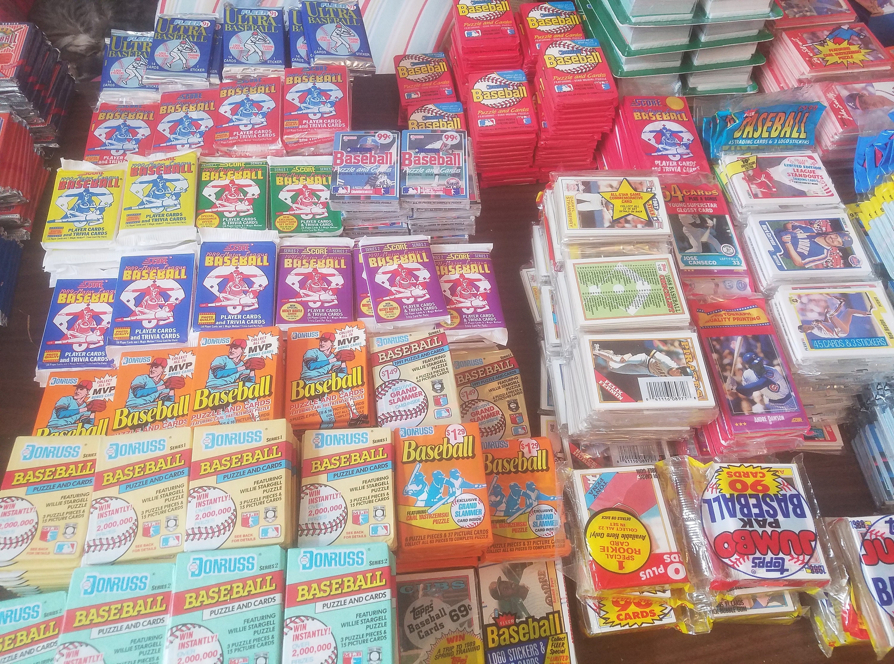 Old Baseball Cards Unopened Packs From Wax Box Vintage 100 - Etsy