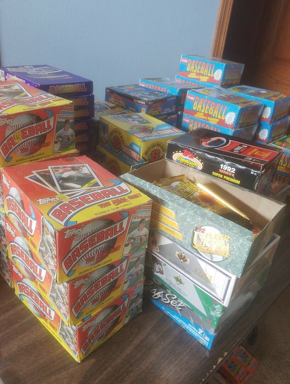 Unopened Baseball Cards 2000 Total Cards in Packs Plus - Etsy