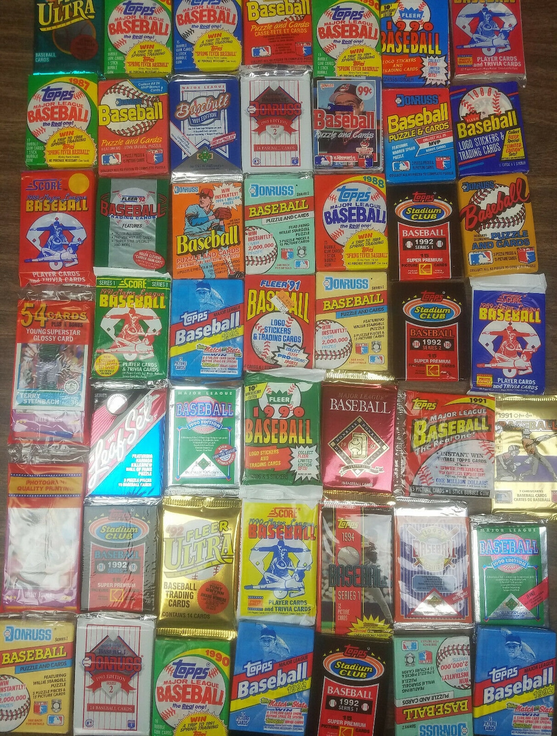 Unopened Baseball Cards 2000 Total Cards in Packs Plus - Etsy