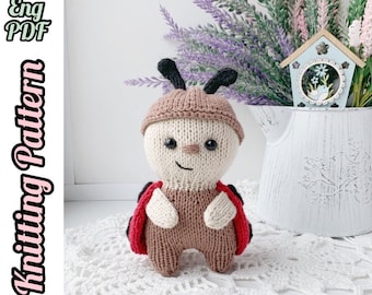 Ladybug Toy Knitting Pattern PDF - Etsy