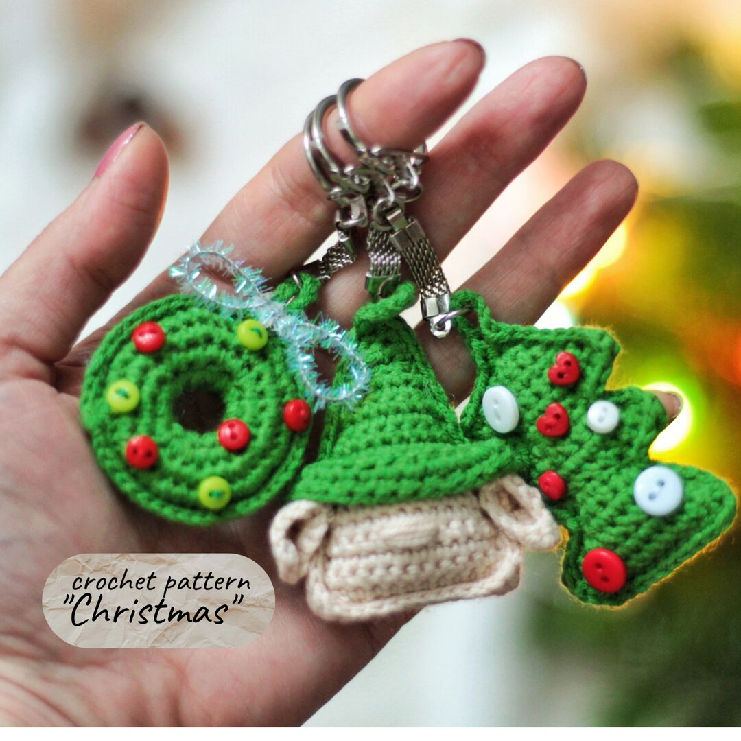 Set of Three Crochet Patterns Amigurumi Christmas Decoration, Light ...