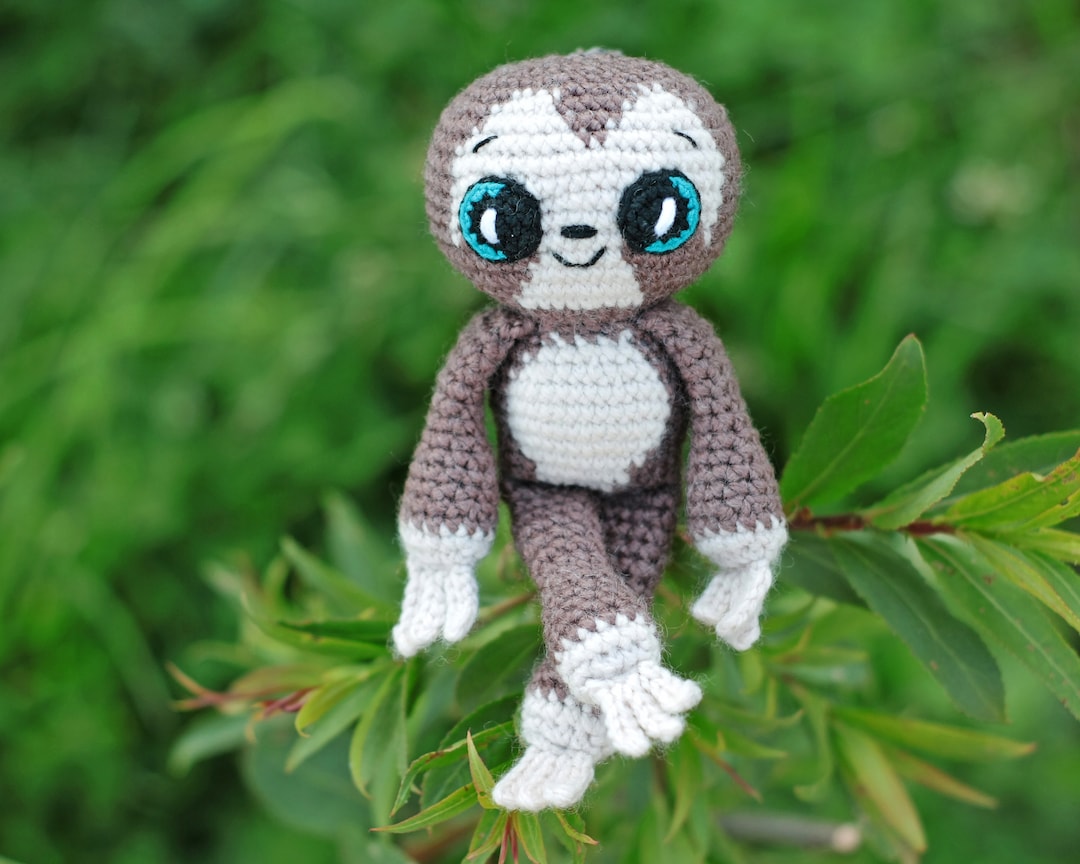 Sloth Crochet Pattern - Mini Crochet Animals for Beginners - Step by ...