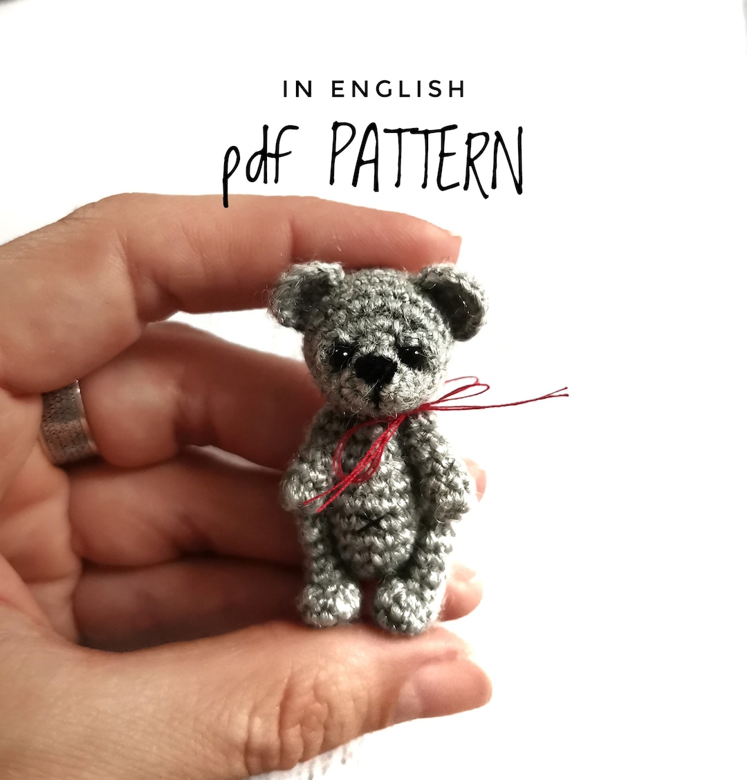 Crochet Pattern Micro Bear, Amigurumi Pdf Bear Tutotial, Amigurumi Teddy Pattern - Etsy