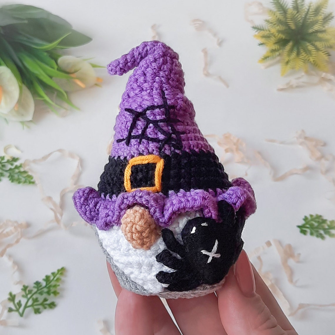 Crochet Pattern Halloween Keychains, Pumpkin Gnome, Boo Gnome, Gnome ...