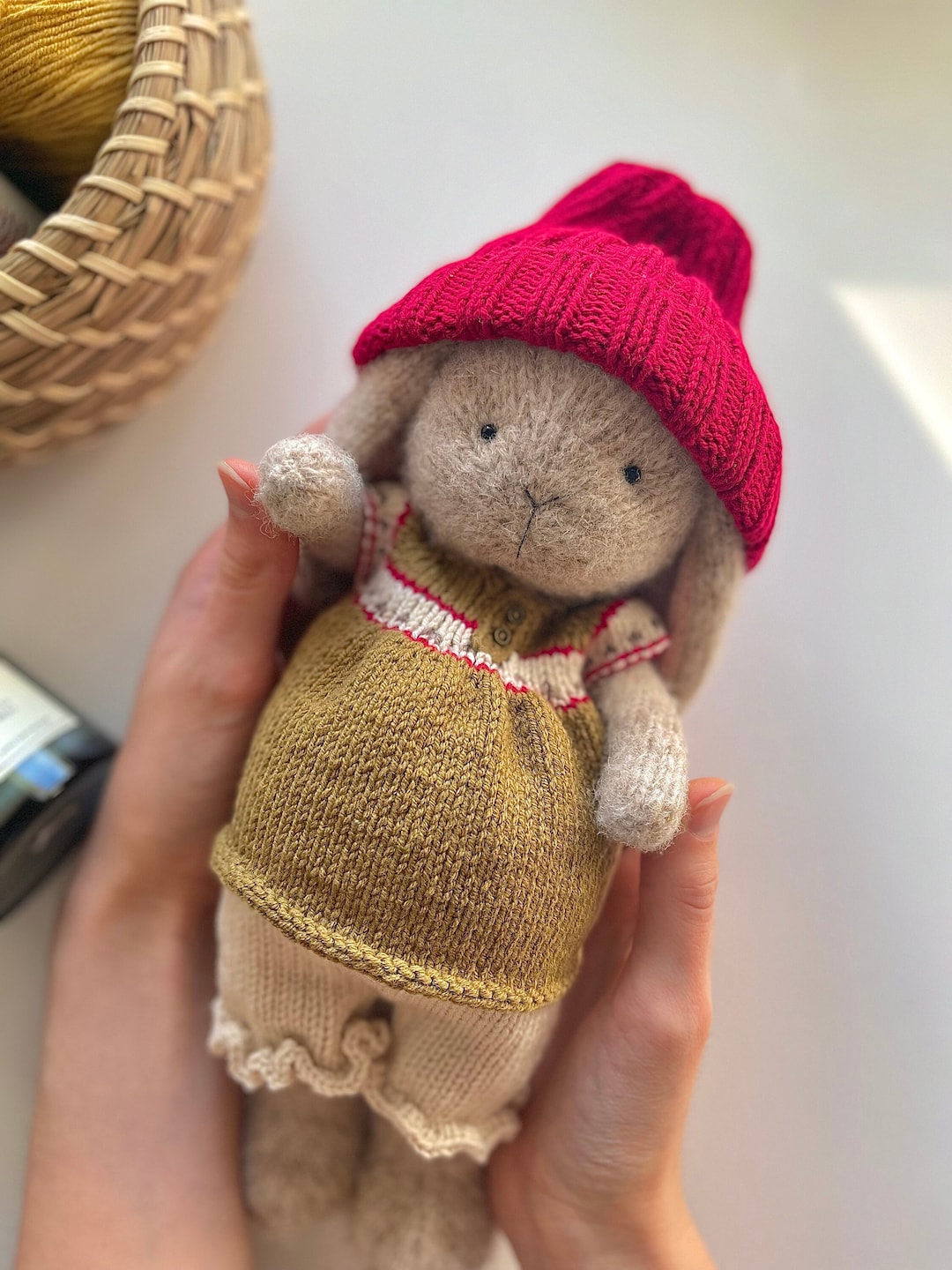 Knitting Outfit PATTERN for Bunny, Knitted Dress for Toy, Clothes ...