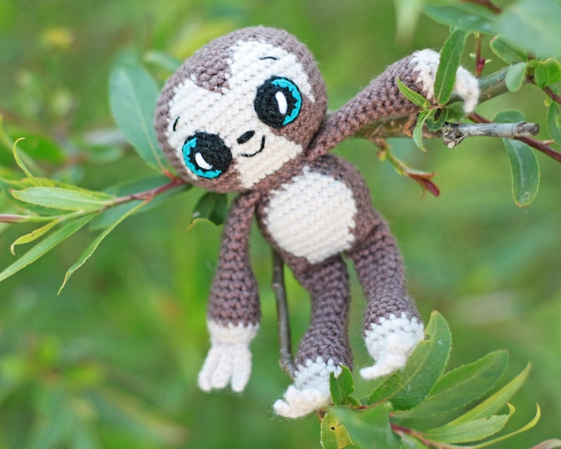 Sloth Crochet Pattern Mini Crochet Animals for Beginners - Etsy