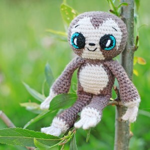 Sloth Crochet Pattern - Mini Crochet Animals for Beginners - Step by ...