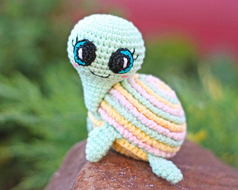 Crochet Turtle Pattern Small Amigurumi Sea Creatures Mini - Etsy