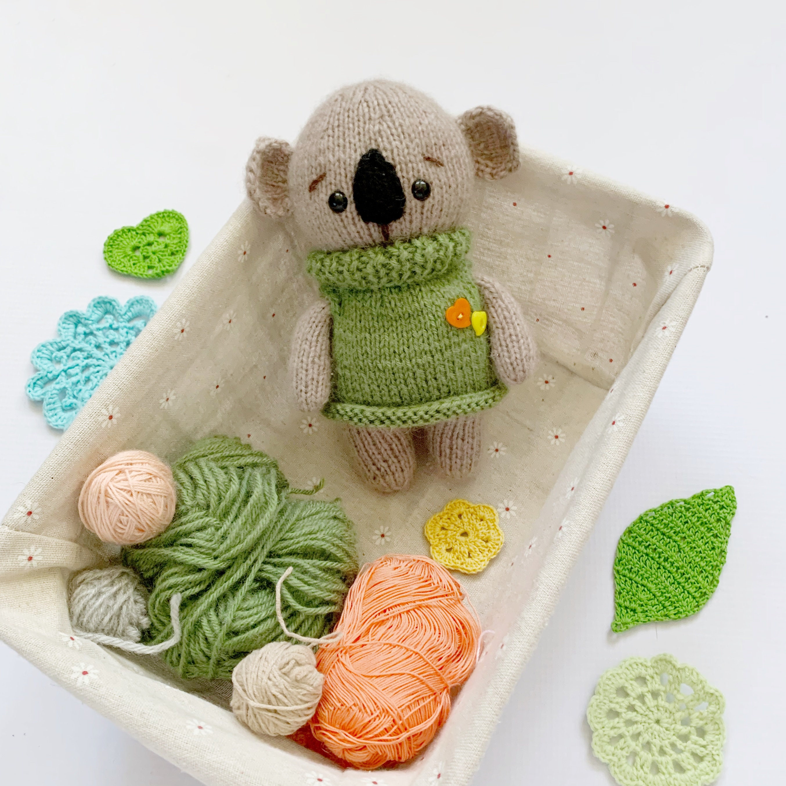 Koala Knitting Pattern Knitted Soft Toy DIY Christmas - Etsy