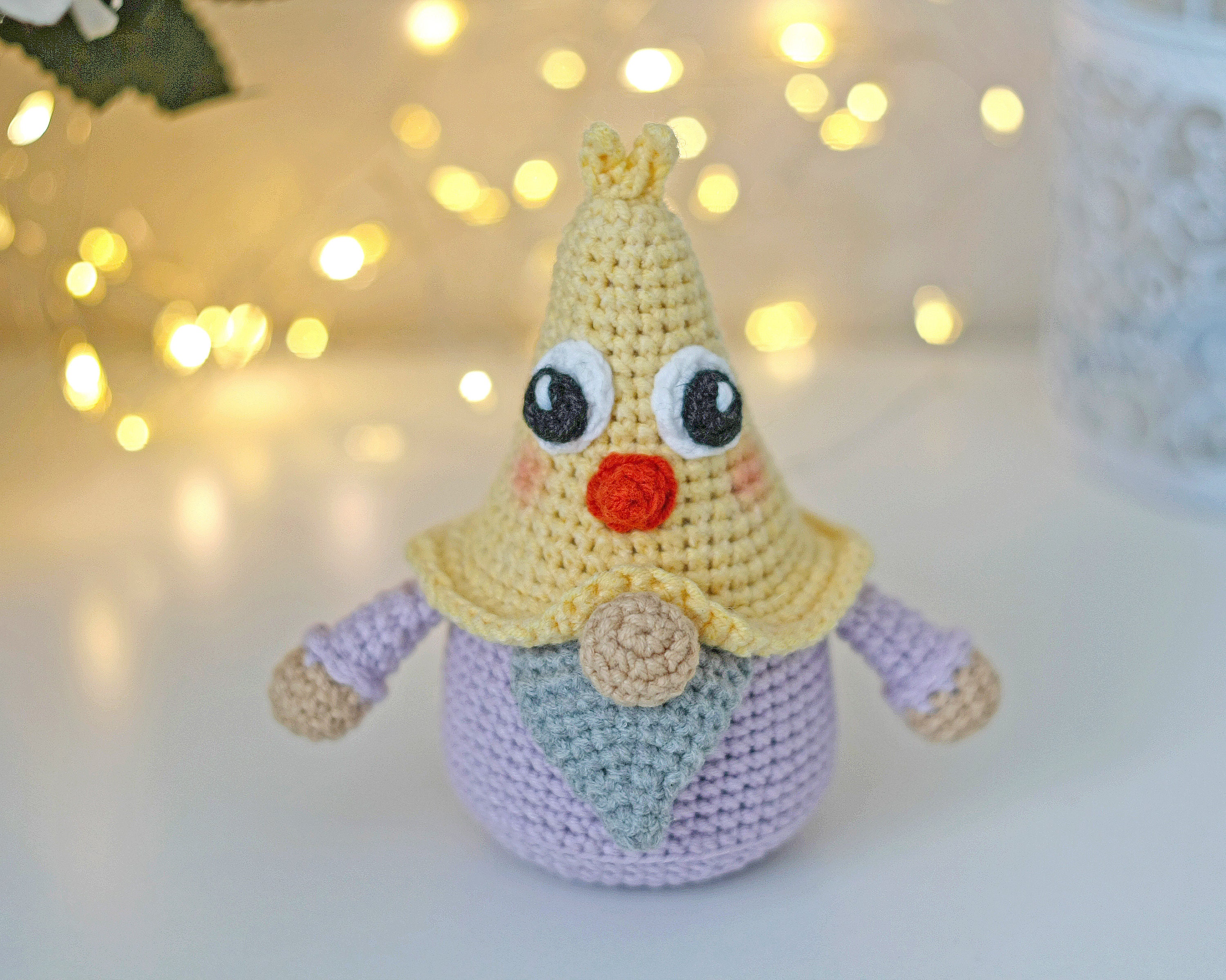 Easter Crochet Chicken Gnome Pattern Easy Amigurumi Easter - Etsy