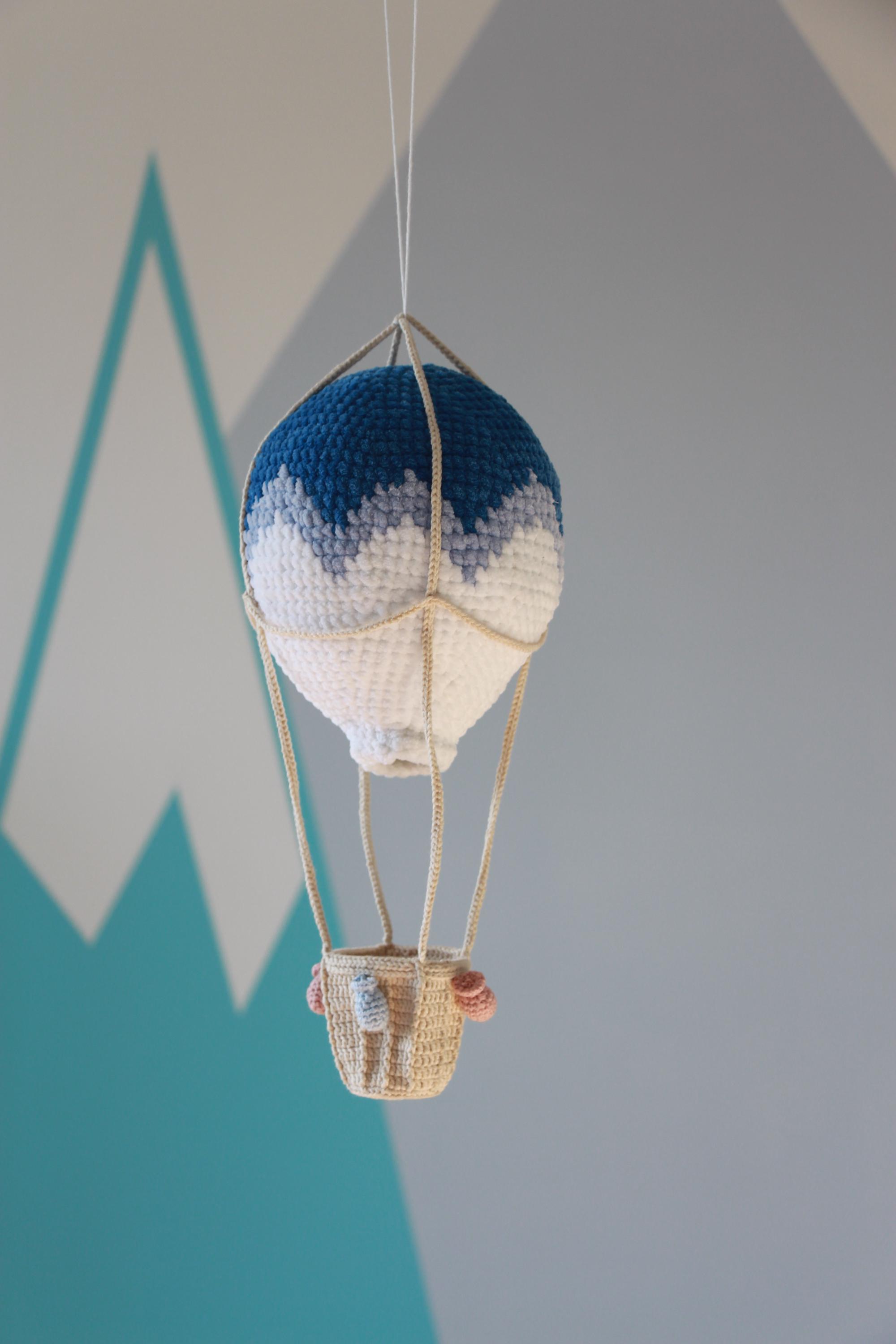 Crochet Pattern Bunny in Clothes in a Hot Air Balloon PDF in ENG ...