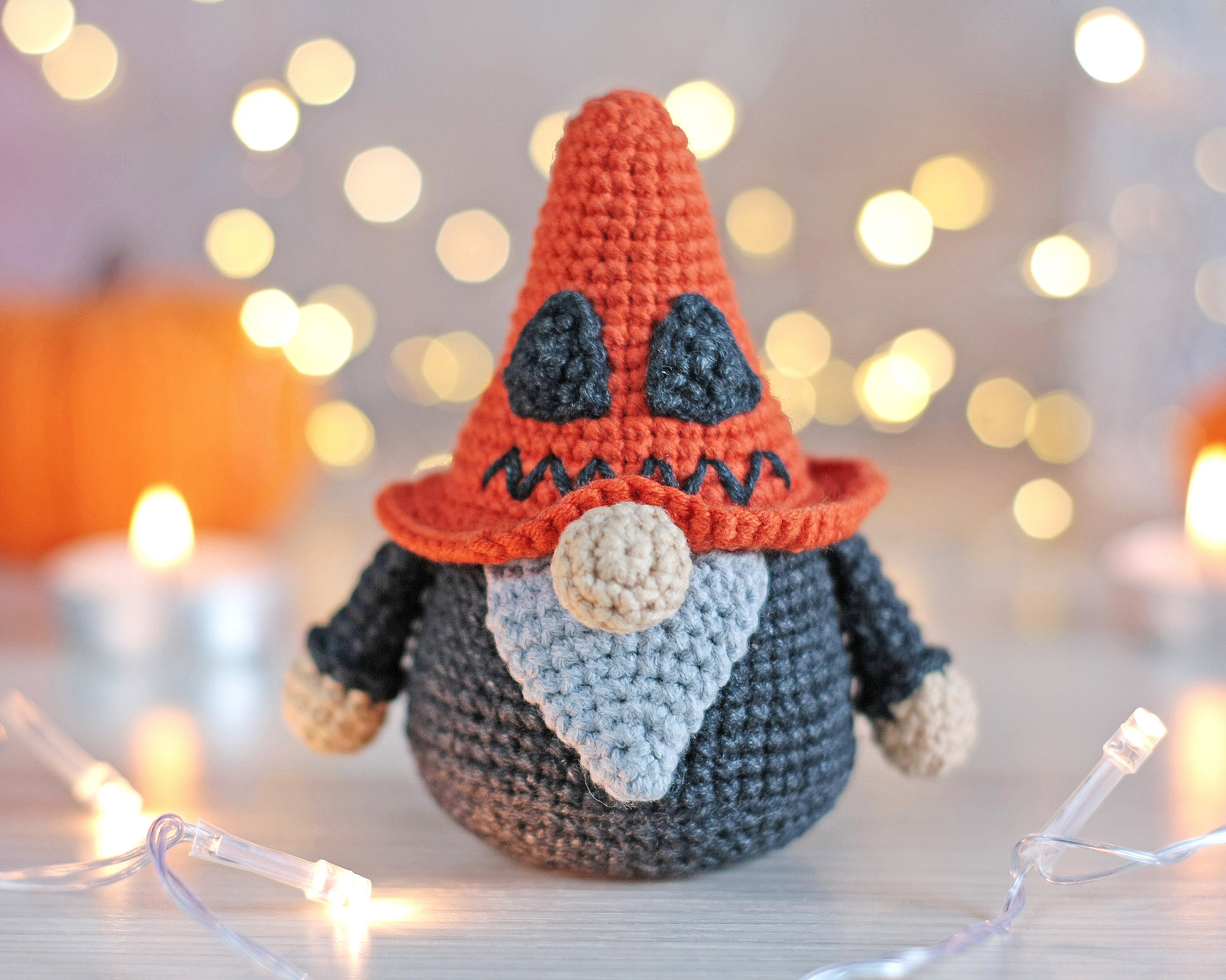 Halloween Gnome Crochet Pattern Boo Amigurumi Crochet - Etsy