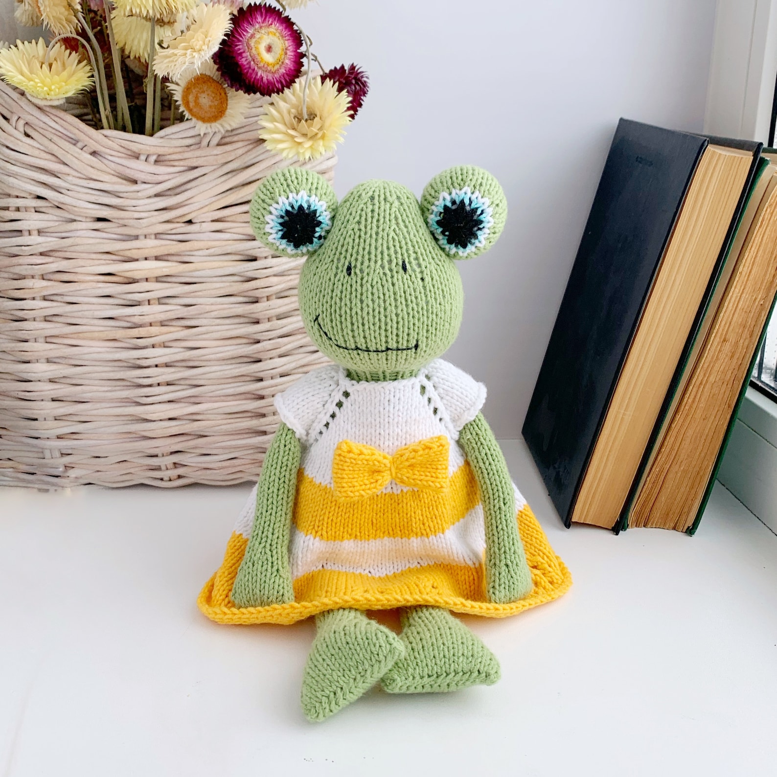 Little Frog Knitted Pattern, Knitting Soft Toy, DIY Gift for Girl ...