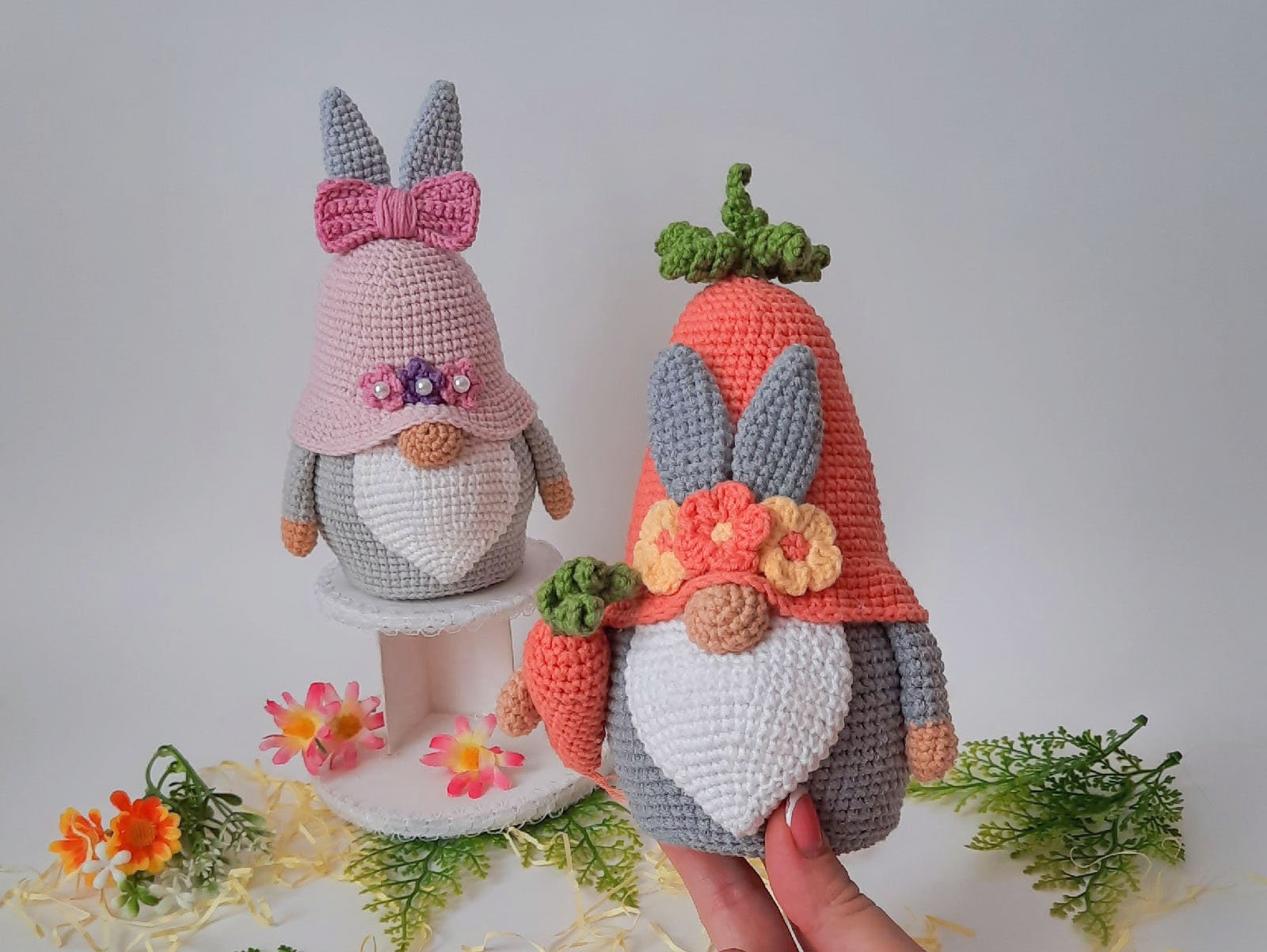 Set of 2 Easter GNOMES Crochet Pattern Bunny Gnomes Crochet - Etsy