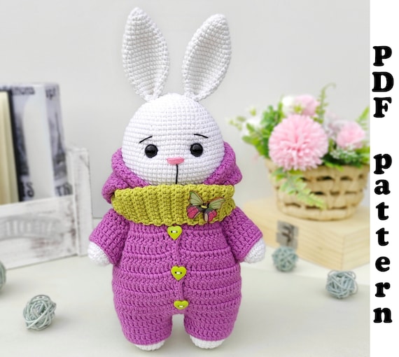 Amigurumi Pattern Bunny Crochet Bunny Rabbit Pattern | Etsy