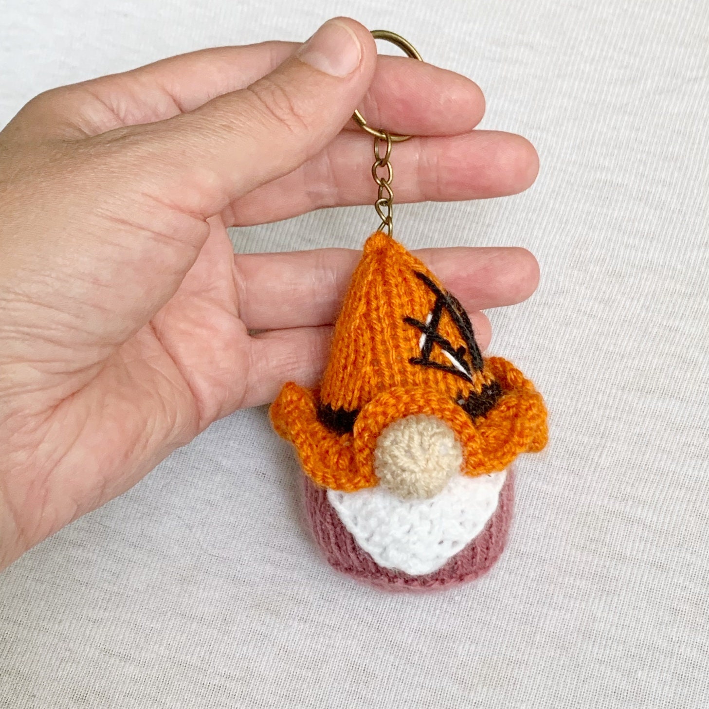 Halloween Gnome Knitting Pattern, Halloween Gift, Stuffed Mini Gnome ...