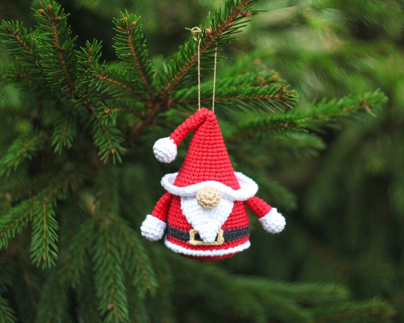 Christmas Gnome Crochet Pattern Santa Gnome Christmas Tree - Etsy