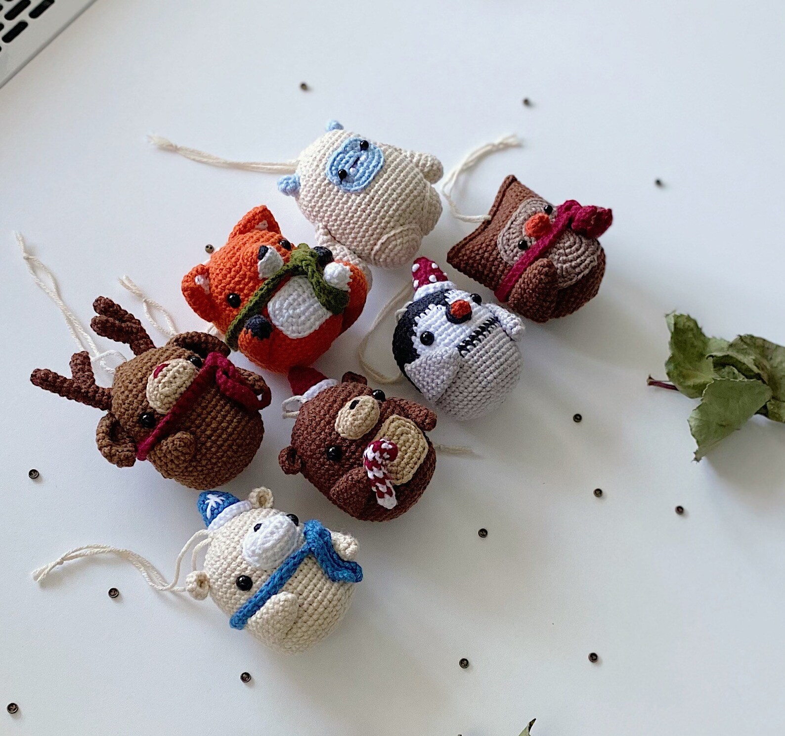 Crochet PATTERN Christmas Decorations Ornaments 6in1 Amigurumi - Etsy