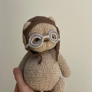 Crochet Pilot Outfit for Toy PATTERN, Amigurumi Crochet Bear Pilot ...