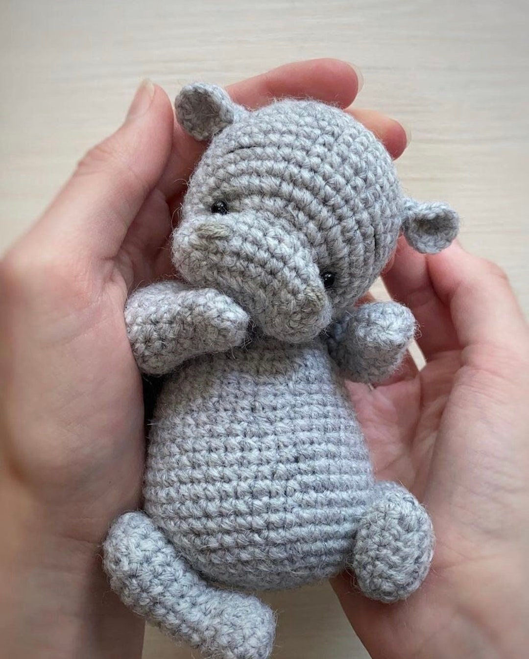 CROCHET PATTERN Hippo Lucas on English, Crochet Pattern Wool Hippo ...