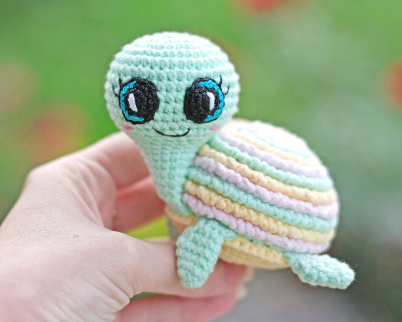 Crochet Turtle Pattern Small Amigurumi Sea Creatures Mini - Etsy