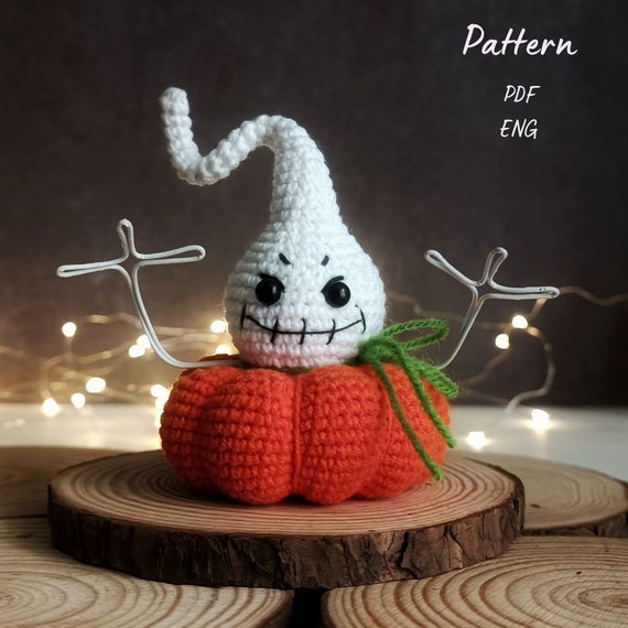 Halloween Pumpkin Ghost Crochet Pattern - Etsy