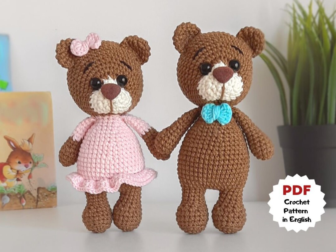 Crochet Pattern BEAR, Cute Crochet Bears, Crochet Teddy Bear, Crochet ...
