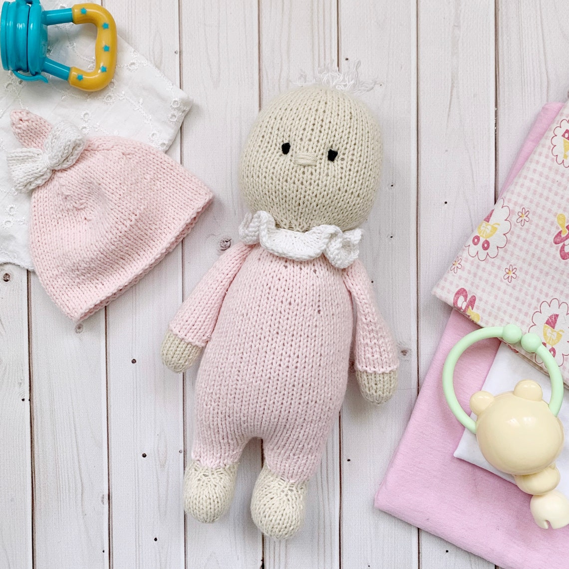 Baby Doll Knitting Pattern DIY Toy for Sleep Baby Shower | Etsy