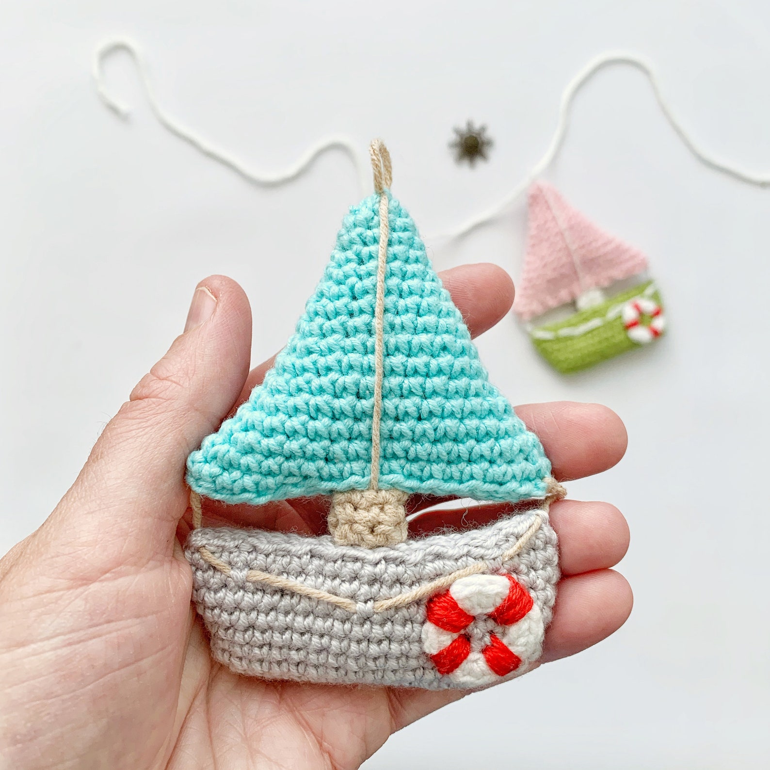 Boat Crochet Pattern Wall Decor in a Marine Style Amigurumi - Etsy