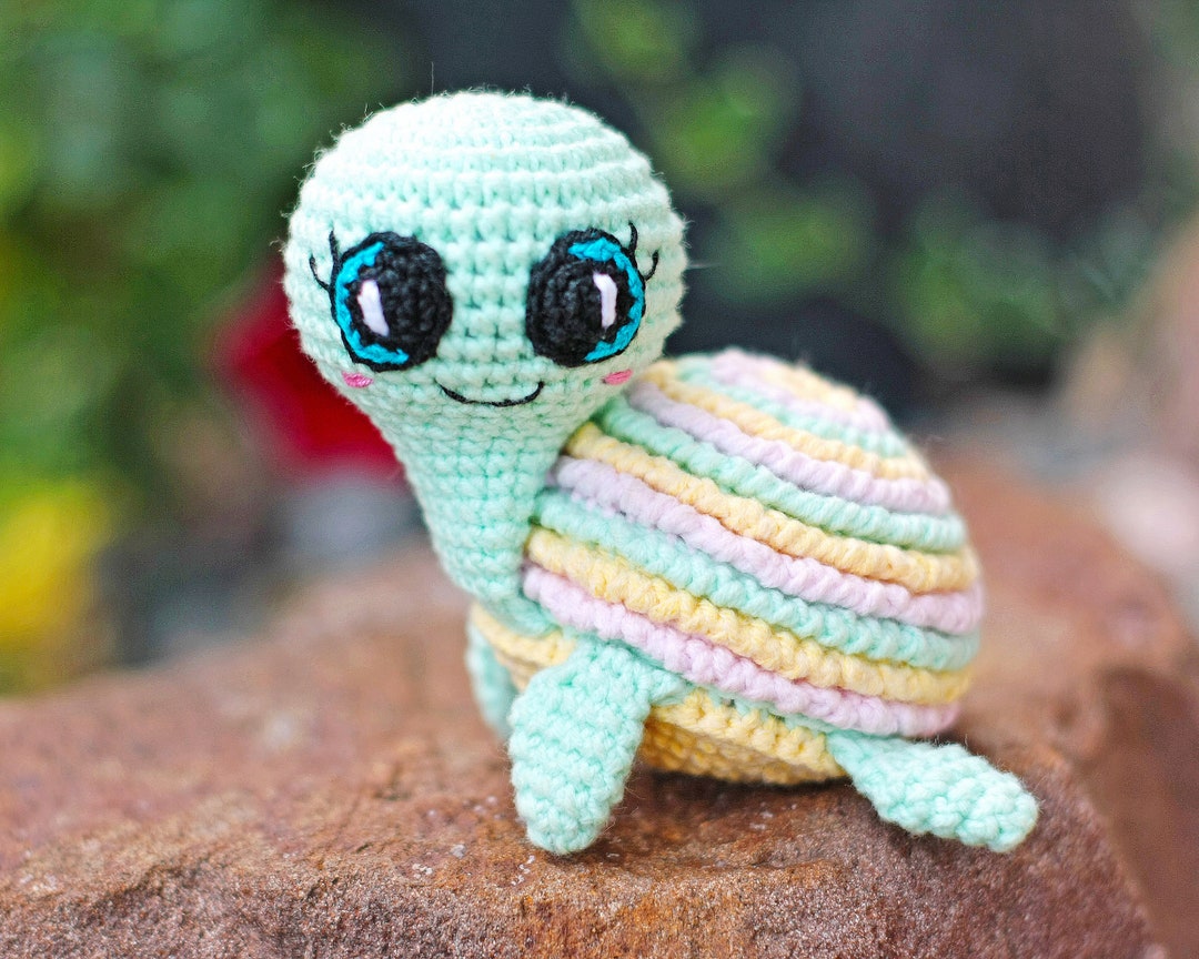 Crochet Turtle Pattern - Small Amigurumi Sea Creatures - Mini Crochet ...