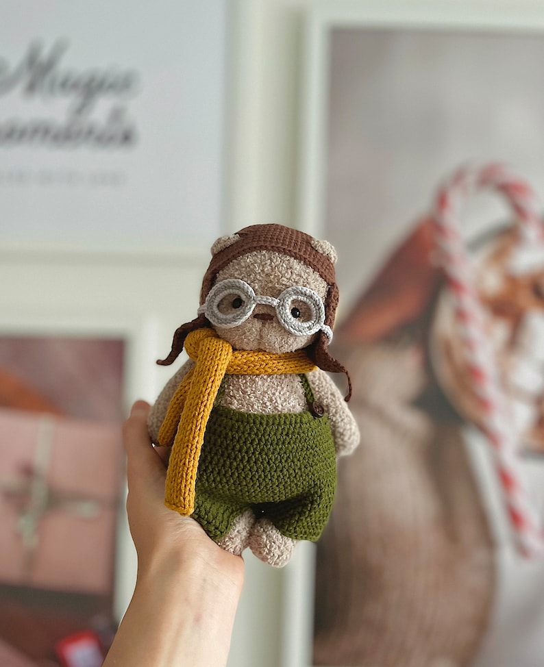 Crochet Pilot Outfit for Toy PATTERN Amigurumi Crochet Bear - Etsy
