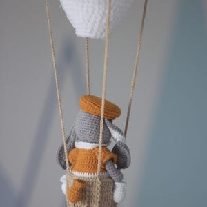 Crochet Pattern Bunny in Clothes in a Hot Air Balloon PDF in ENG ...