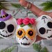Set of Crochet Pattern Crochet SKULL Halloween Keychains - Etsy