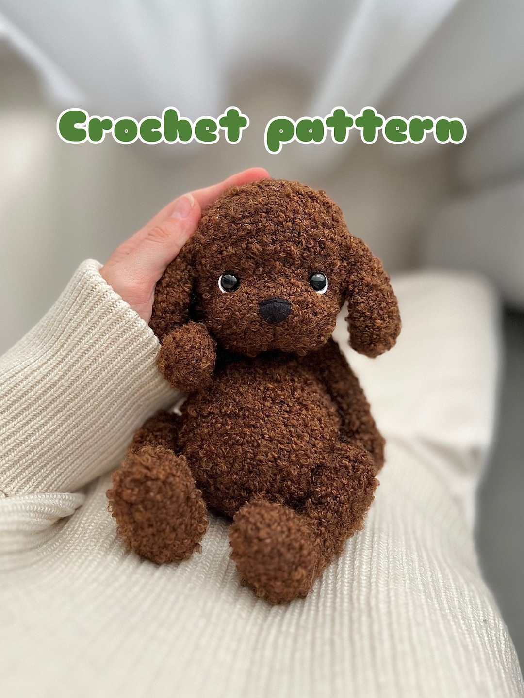 Crochet Dog PATTERN, Puppy Toy Poodle Amigurumi, ENGLISH Pdf - Etsy