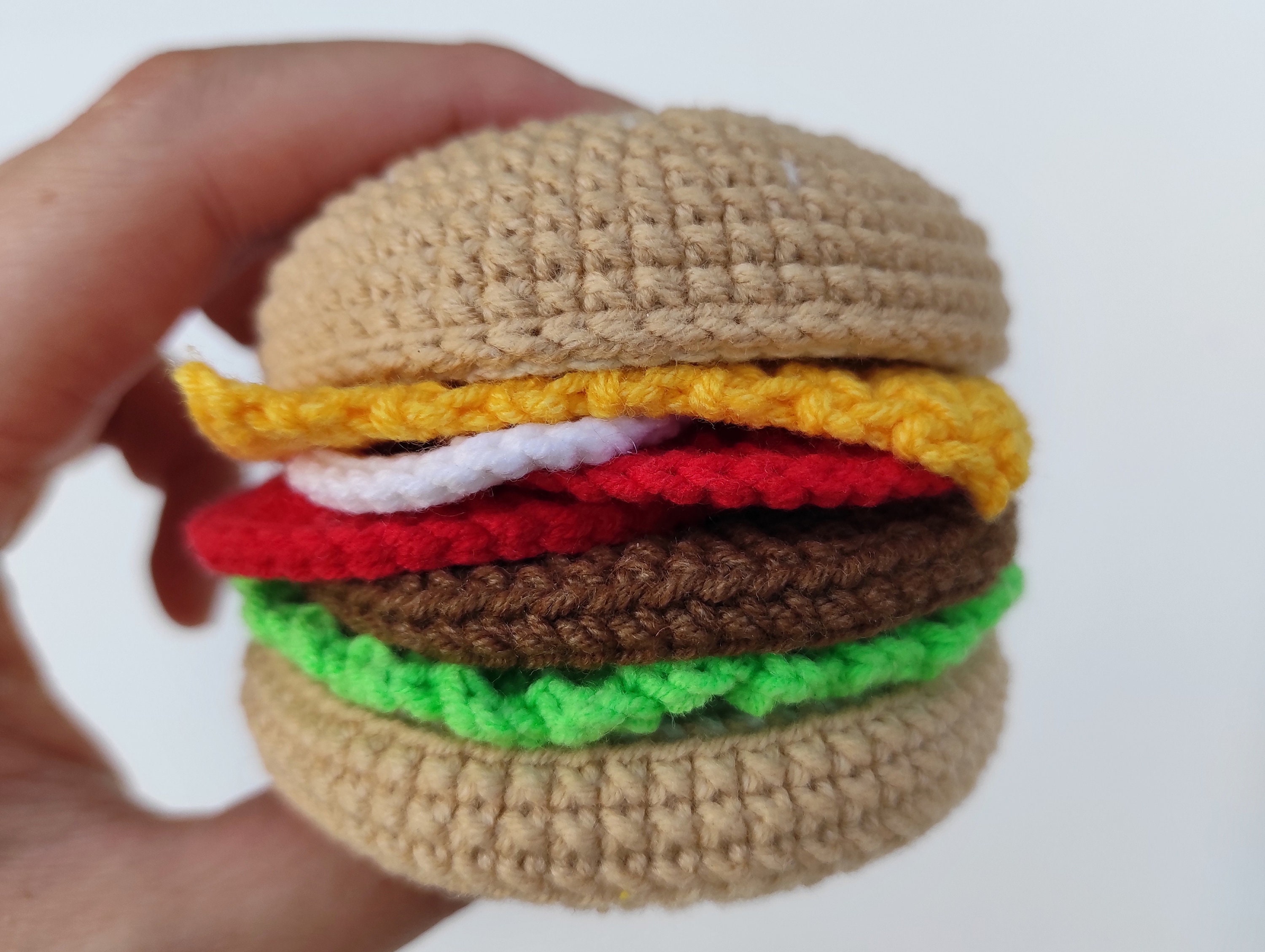 Crochet Pattern Burger Amigurumi Pattern Burger Crochet - Etsy